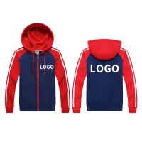 China Fashion Cotton Unisex Team Printing Sport Zipper Hoodie Custom Logo for sale