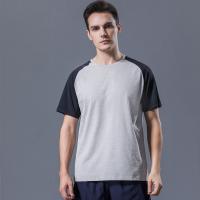 China Quick Drying Sports T Shirt Men'S Round Neck Short Sleeve Top Loose Running Fitness Clothes for sale