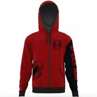 China 100% Polyester Men Sports Team Hoodies Character Zip Up For Winters for sale