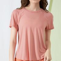 China Solid Color Blank T Shirts Breathable Jogging Top Loose Top Short Sleeve for sale