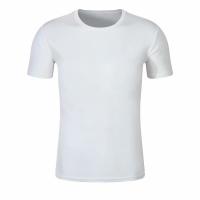 China Polyester Basic Plain Men O Neck Blank T Shirts 140gram Sustainable for sale