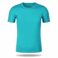 China Polyester Basic Plain Men O Neck Blank T Shirts 140gram Sustainable for sale