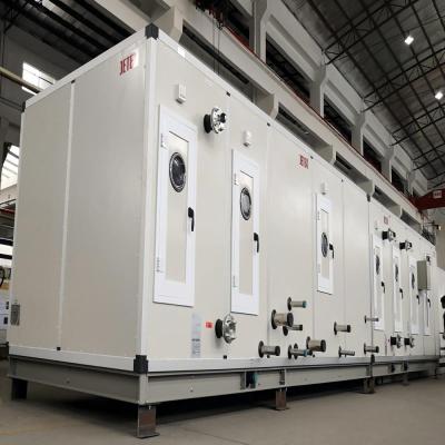 China Jetex Floor Standing Double Skin Industrial HVAC Water Cooling Air Handling Unit Modular AHU with Double Layer Large Airflow for sale