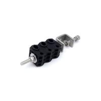 China 6 Way Feeder Clamp for Fiber Optic and Power Cables 7-14mm Stainless Steel for sale
