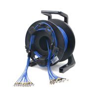 China Retractable Fiber Optic Cable 2 to 24 Cores Outdoor Armoured Reel for Field Deployment for sale