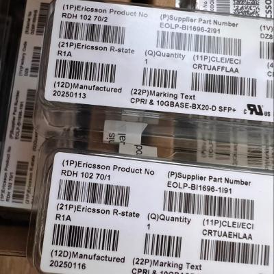 China Original Ericsson RDH 102 70/1 70/2 Paired Single Fiber SFP+ 10GBASE-BX20-U/D Optical Module for sale