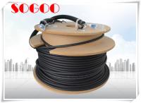China Outdoor LC to LC Duplex Fiber Patch Cable 75m Black CPRI Single Mode 9/125 for sale