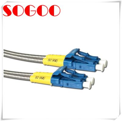 China HUAWEI CPRI Compatible Armored Fiber Optic Patch Cable LC to LC 5.0mm Outdoor for sale