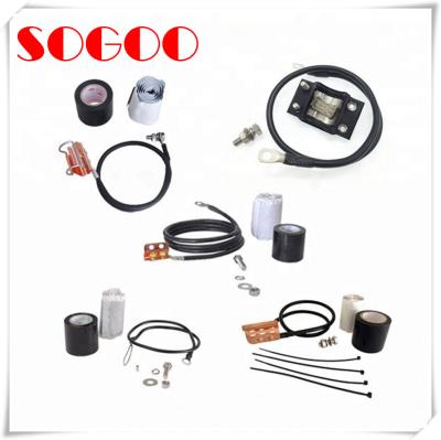 China Feeder Cable Grounding Kit 7/8 inch Coax with 3M Weatherproof Tape for sale