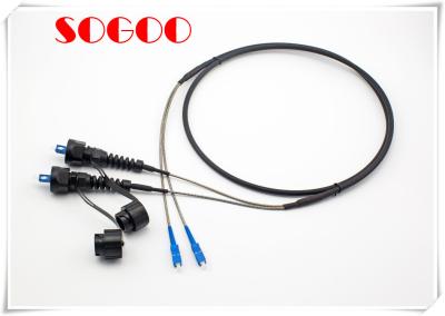 China Armoured CPRI Fiber Cable PDLC-DLC Connector Waterproof Patch Cord for sale