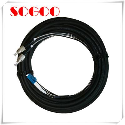 China 5M DLC-DLC Armored Fiber Optic Patch Cord Multimode Outdoor FTTA RRU BBU Base Station for sale