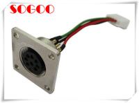 China AISG RET Cable Connector 8 Pin Female Flange Chassis Lumberg 0308-2-08-1 IP67 for sale