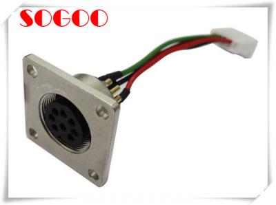 China AISG RET Cable Connector 8 Pin Female Flange Chassis Lumberg 0308-2-08-1 IP67 for sale