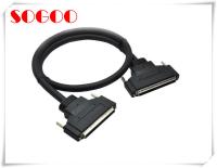 China SCSI 100pin Male Connector Cable Assembly 1M Length 24-28 AWG for sale