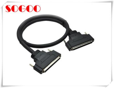 China SCSI 100pin Male Connector Cable Assembly 1M Length 24-28 AWG for sale