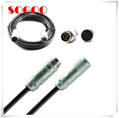 China Telecommunication AISG Connector / 6 Pin 8 Pin Straight Plug M16 Cable Assembly for sale
