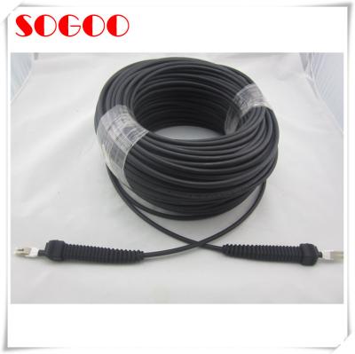China Armored FTTA CPRI Fiber Cable 2 Fibers LC/UPC 50m Multimode 50/125 for sale