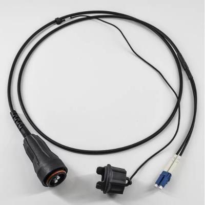 China Waterproof FULLAXS Armored Fiber Patch Cord 2 Core SM G657A2 LC Duplex for Ericsson RPM 253 1610 for sale