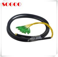 China 5.0mm Outdoor Armored Fiber Patch Cable FTTH SC Split Cable 2-12 Cores Waterproof for sale