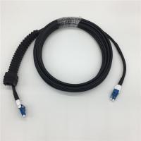China Duplex LC 5.0mm Flexible 360 Degree NSN Boot Outdoor Fiber Optic Cable IP67 10m for sale