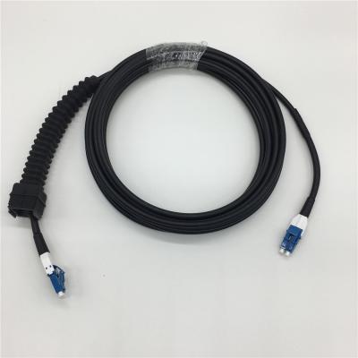 China Duplex LC 5.0mm Flexible 360 Degree NSN Boot Outdoor Fiber Optic Cable IP67 10m for sale