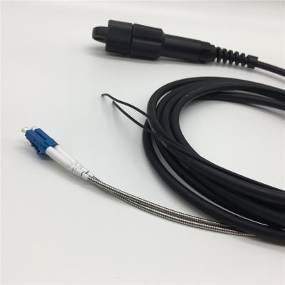 China Outdoor Duplex Fiber Opitc Patch Cord PDLC-DLC Waterproof Single Mode for sale