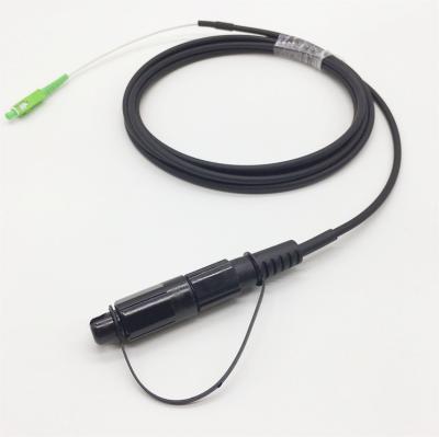 China Waterproof SC APC to Mini SC APC Fiber Optic Patch Cord 5.0mm FTTA Outdoor Cable for sale
