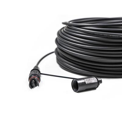 China Mini IP68 MPO Outdoor Waterproof Fiber Cable MPO to LC 8 12 24 Cores for sale