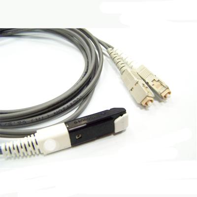 China GGP High-Strength Coated VF45 to SC Fiber Optic Patch Cord 62.5µm Multimode for sale