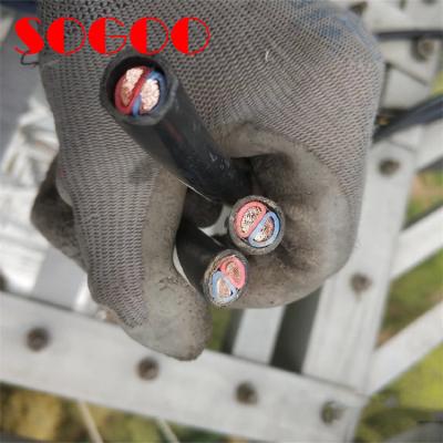 China 600V UL2586 RRU Power Cable D Type 2x10AWG 2x6mm² Shielded Outdoor for sale