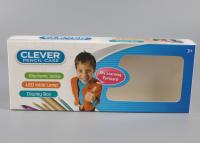 China Matte Ivory Board Square Product Packaging Boxes Flexor Printing WIth Plastic Window for sale