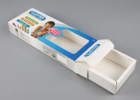 China Matte Ivory Board Square Product Packaging Boxes Flexor Printing WIth Plastic Window for sale