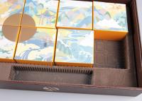 China Fancy Paper Paper Packaging Boxes With Gold Foil Hot Stamping For Food Packaging for sale
