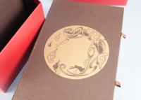 China Fancy Paper Paper Packaging Boxes With Gold Foil Hot Stamping For Food Packaging for sale