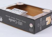 China Glossy Corrugated Small Gift Boxes With Clear Window Oil Vanishing Finishing for sale