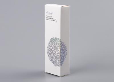 China White Ivory Board Paper Packaging Boxes With Hot Laser Silver And Matte Varnishing for sale