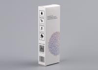 China White Ivory Board Paper Packaging Boxes With Hot Laser Silver And Matte Varnishing for sale