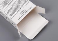 China White Ivory Board Paper Packaging Boxes With Hot Laser Silver And Matte Varnishing for sale