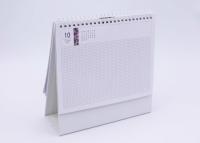 China Paper Desk Calendar With Transparent Plastic Cover , 300gsm Business Desk Calendars for sale