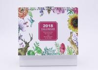 China Paper Desk Calendar With Transparent Plastic Cover , 300gsm Business Desk Calendars for sale