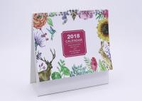 China Paper Desk Calendar With Transparent Plastic Cover , 300gsm Business Desk Calendars for sale
