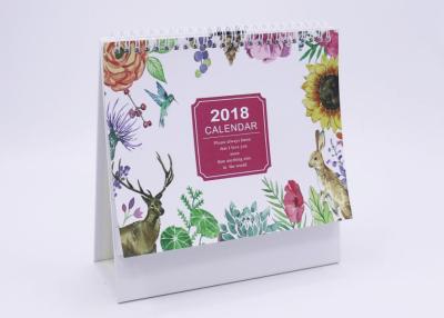 China Paper Desk Calendar With Transparent Plastic Cover , 300gsm Business Desk Calendars for sale