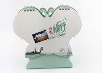China Customized Unique Monthly Office Desk Calendar Butterfly Shape With Stand for sale