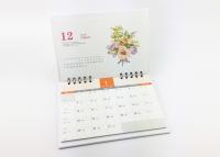 China Y / O Binding Landscape Daily Office Desk Calendar Planner Art Paper Material for sale