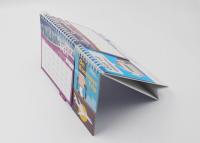 China Bulk Kraft Paper Office Desk Calendar Oil Varnishing With Flexor Printing for sale