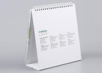 China Spiral Bound Weekly Desk Calendar , Full Color Small Stand Up Desk Calendar for sale