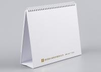 China Foldable Desk Calendar With Stand , Gloss Lamination Decorative Desk Calendar for sale