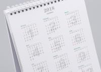 China Artistic Kraft Paper Office Desk Calendar Eco Friendly Material For New Year Gift for sale