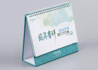 China White Metal Binding Office Desk Calendar Cmyk Full Color And Paper Printing for sale