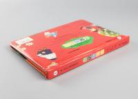 China Soft Touching Front Cover Christmas Pop Up Books With Cartoon Kids Character for sale